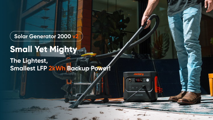 Jackery Solar Generator 2000 v2 | 2200 Watts Home Backup Power